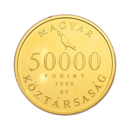 Állami Pénzverde / Magyar Pénzverő 50000 Ft aranyérme Hunyadi Mátyás (10 g)